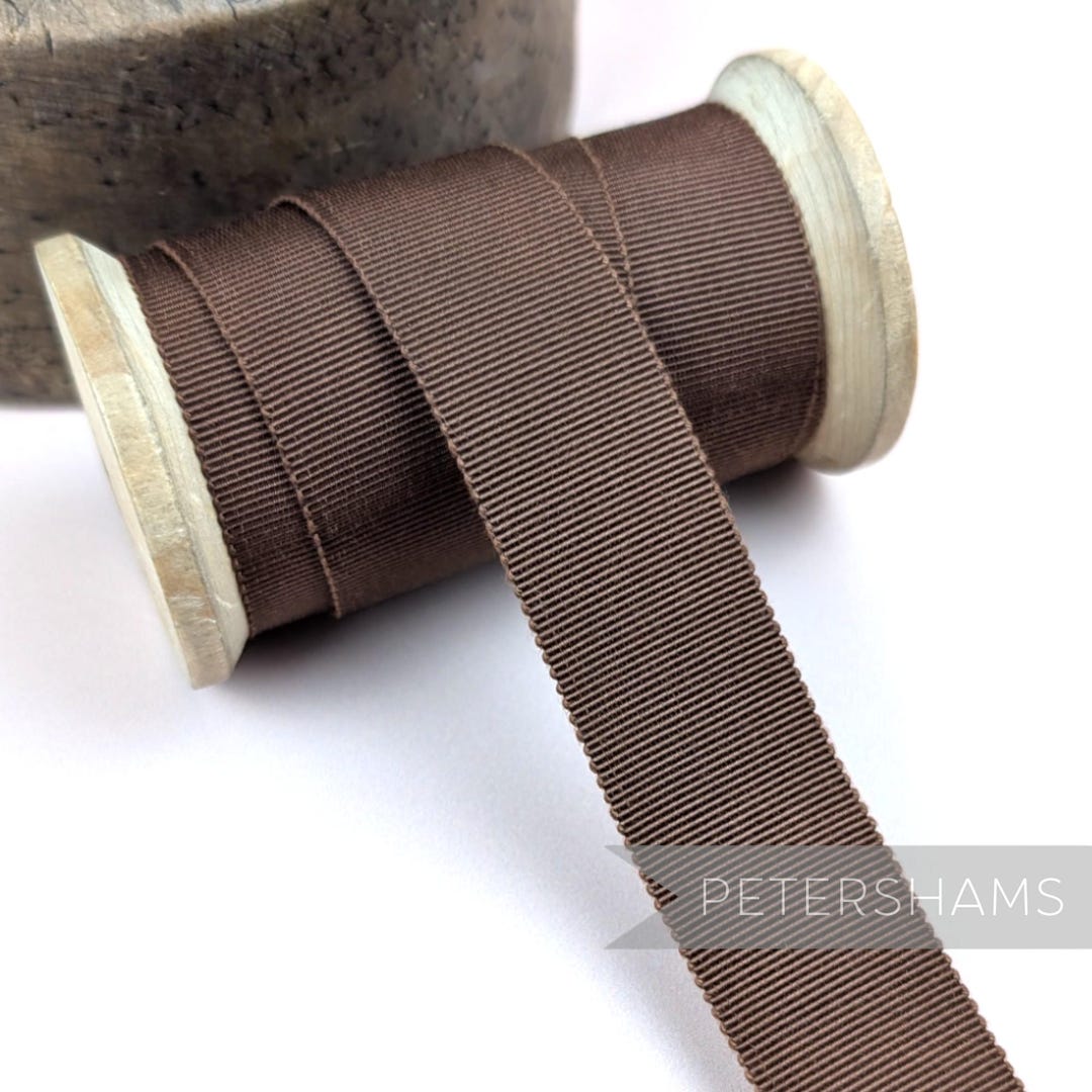 Chocolate Brown Millinery Petersham Hat Ribbon - 4 Sizes (15mm No.3 ...
