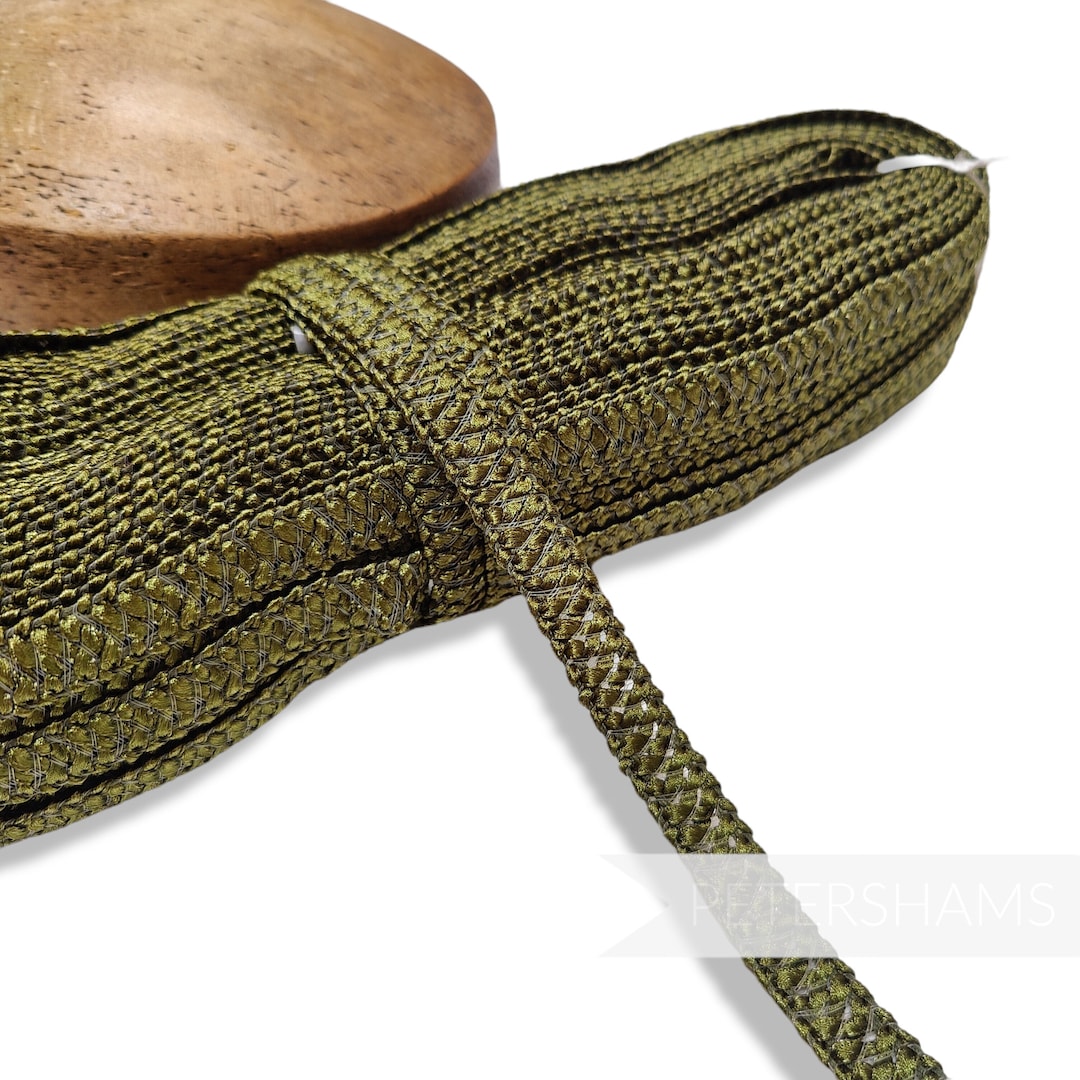 15mm Satin Ribbon Woven Crin Hat Braid - 80m Hank - for Millinery and ...