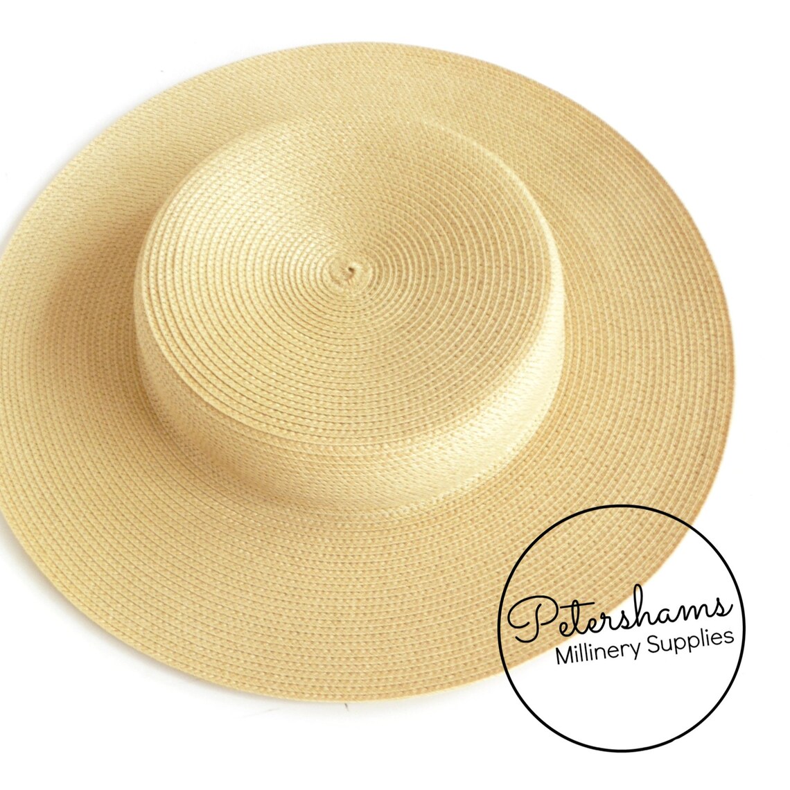 Small Brim Polybraid Boater Fascinator Hat Base for Millinery - Etsy