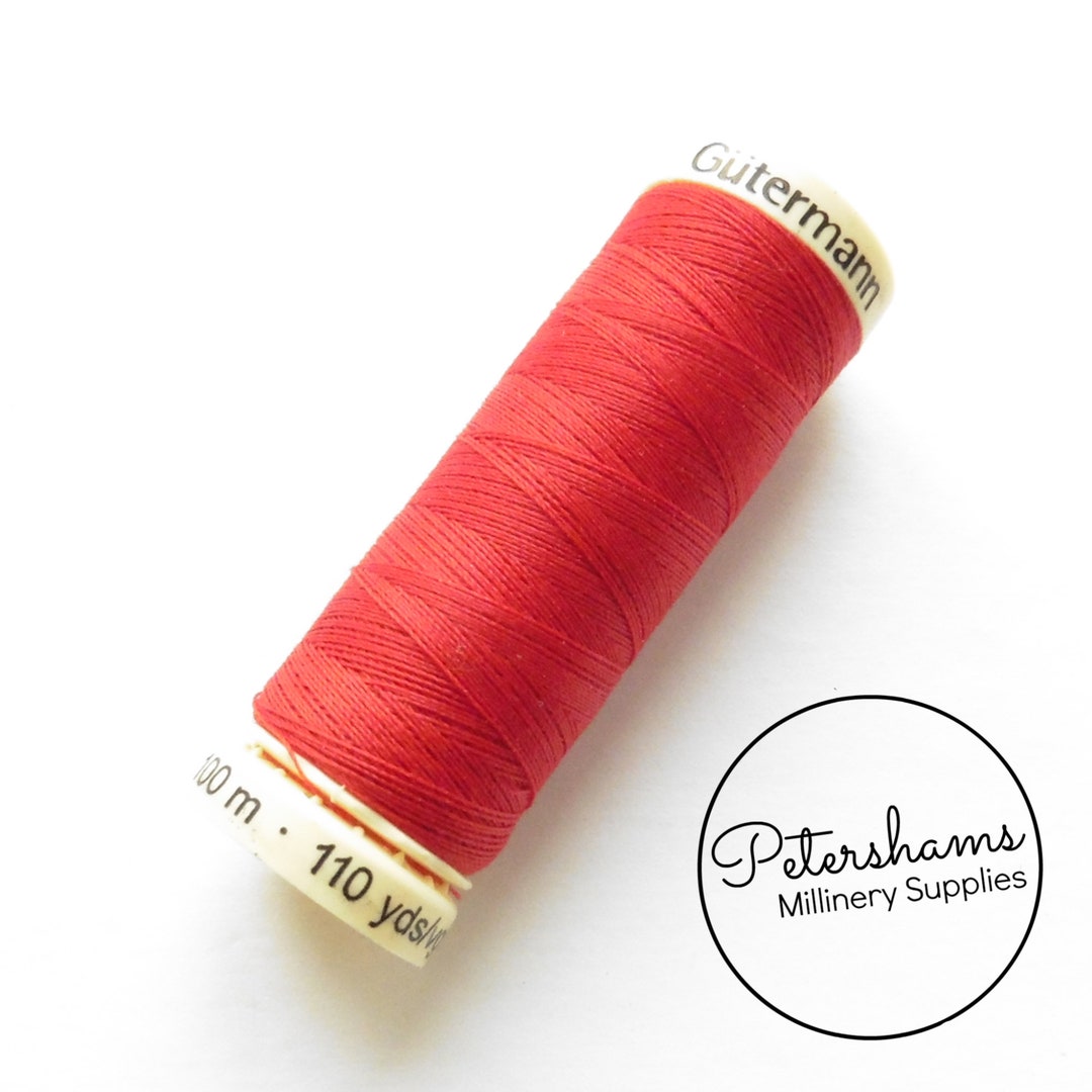 Gutermann Sew-all Polyester Thread Spool 100m (110 Yards) - Poppy Red ...