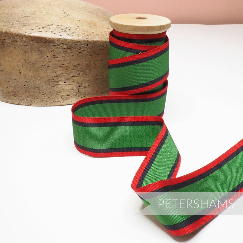 32mm Striped Grosgrain Ribbon for Hat Making and Millinery - Etsy