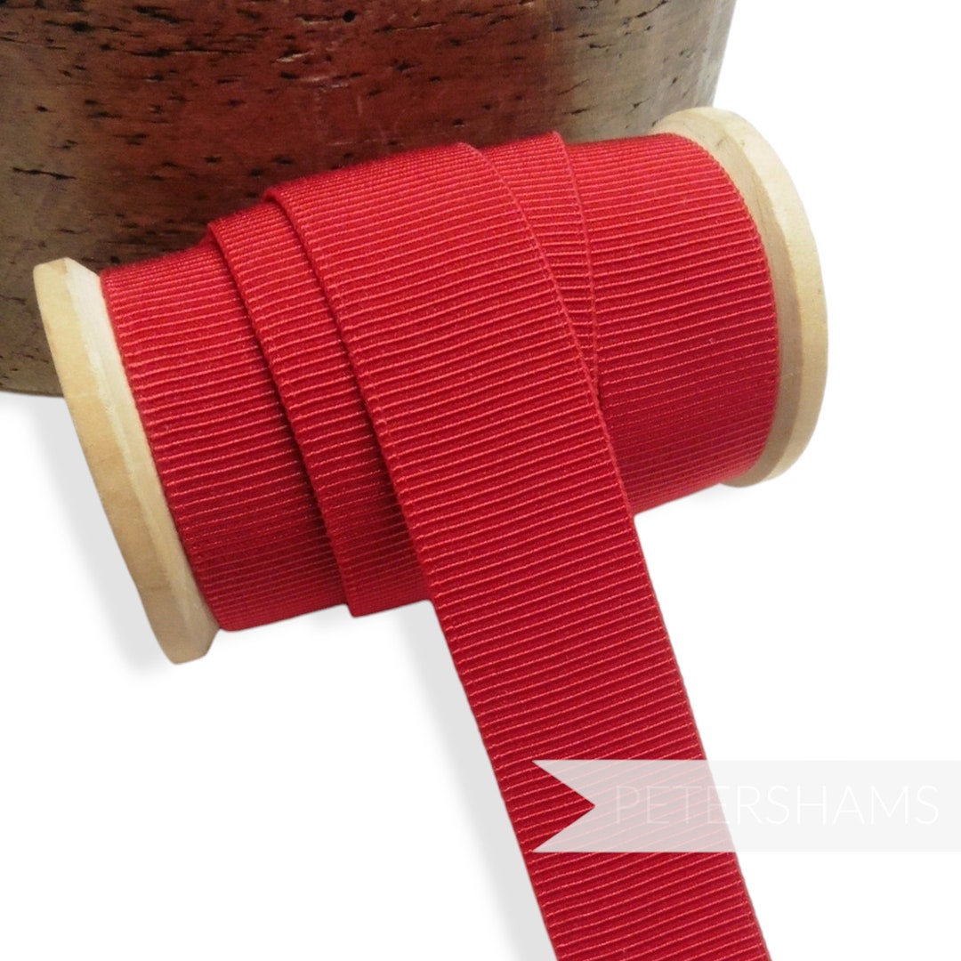 24mm Elastic Grosgrain Ribbon for Millinery, Hat Trimming & Crafts - 1m ...