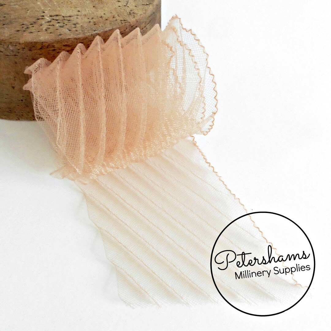 Diagonal Pleated Crinoline Strip crin, Horsehair Braid for Millinery ...