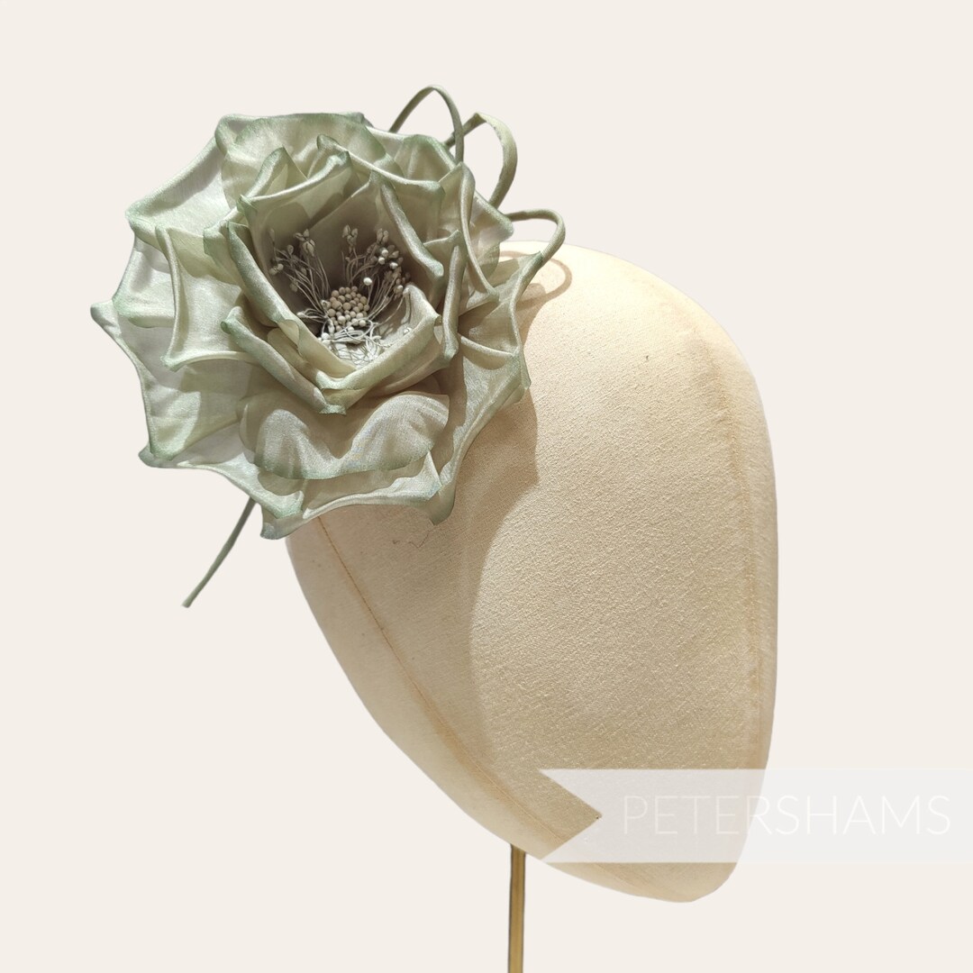 13cm 'amaris' Silk Rose Flower With Rolled Loops for Millinery and Hat ...