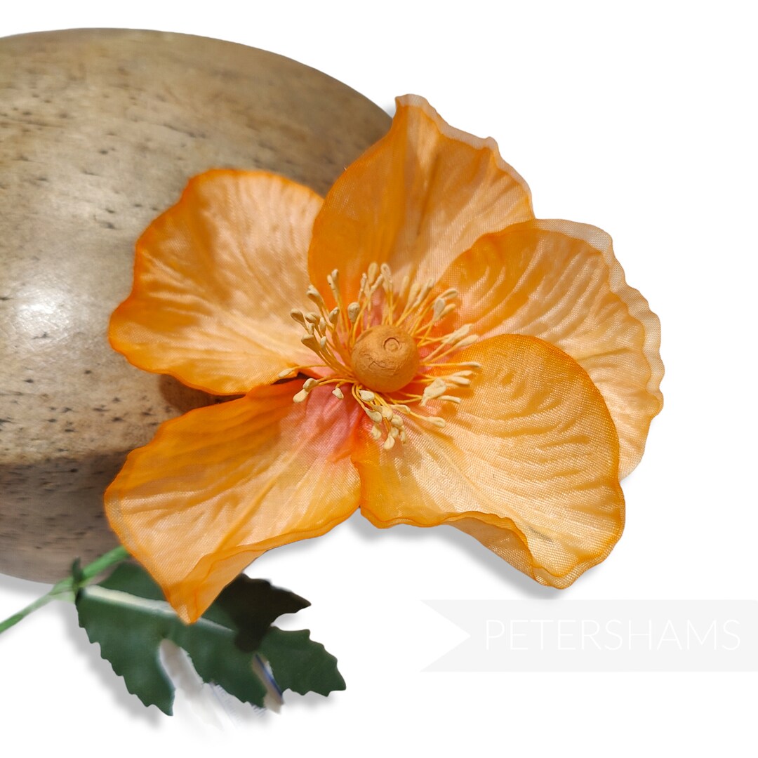 Vintage 'kimber' 1950's-80's California Poppy Millinery Fascinator Hat ...