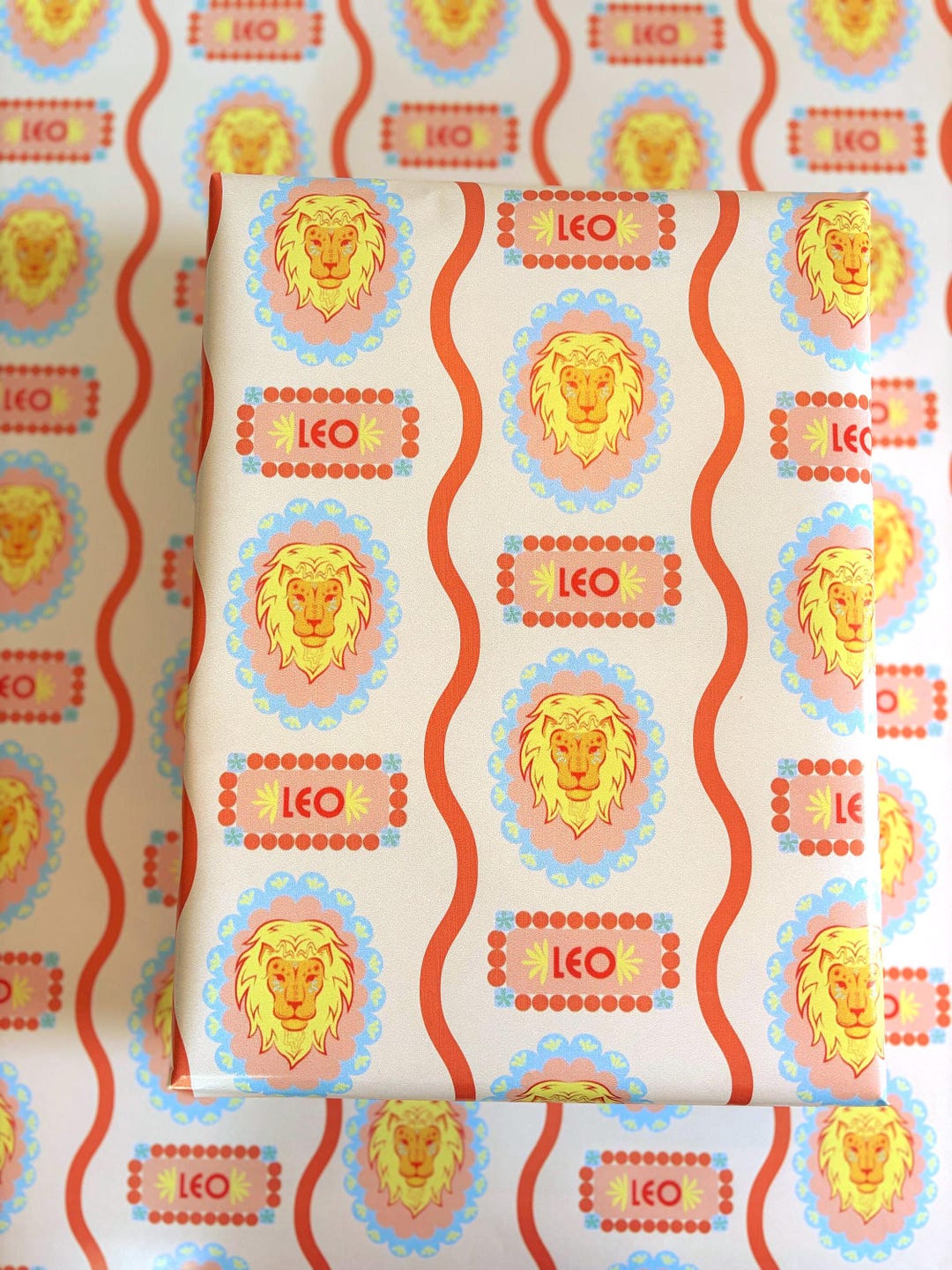 Leo Wrapping Paper- Coustom Paper- Zodiac Gift Wrap - Etsy