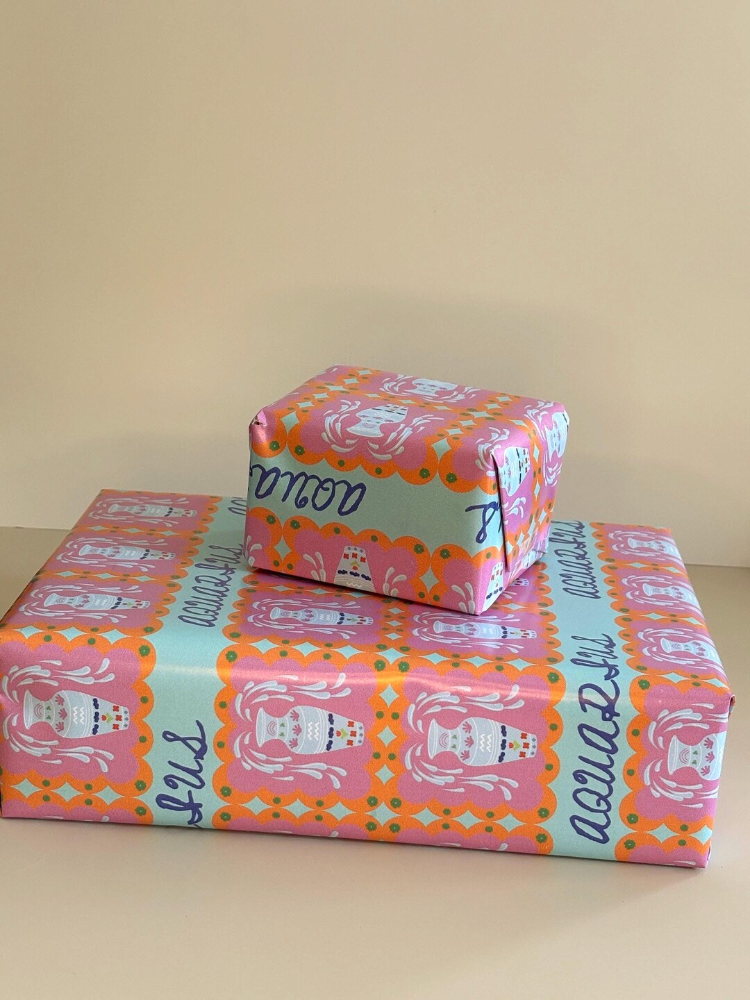 Aquarius Wrapping Paper- Coustom Paper- Zodiac Gift Wrap - Etsy