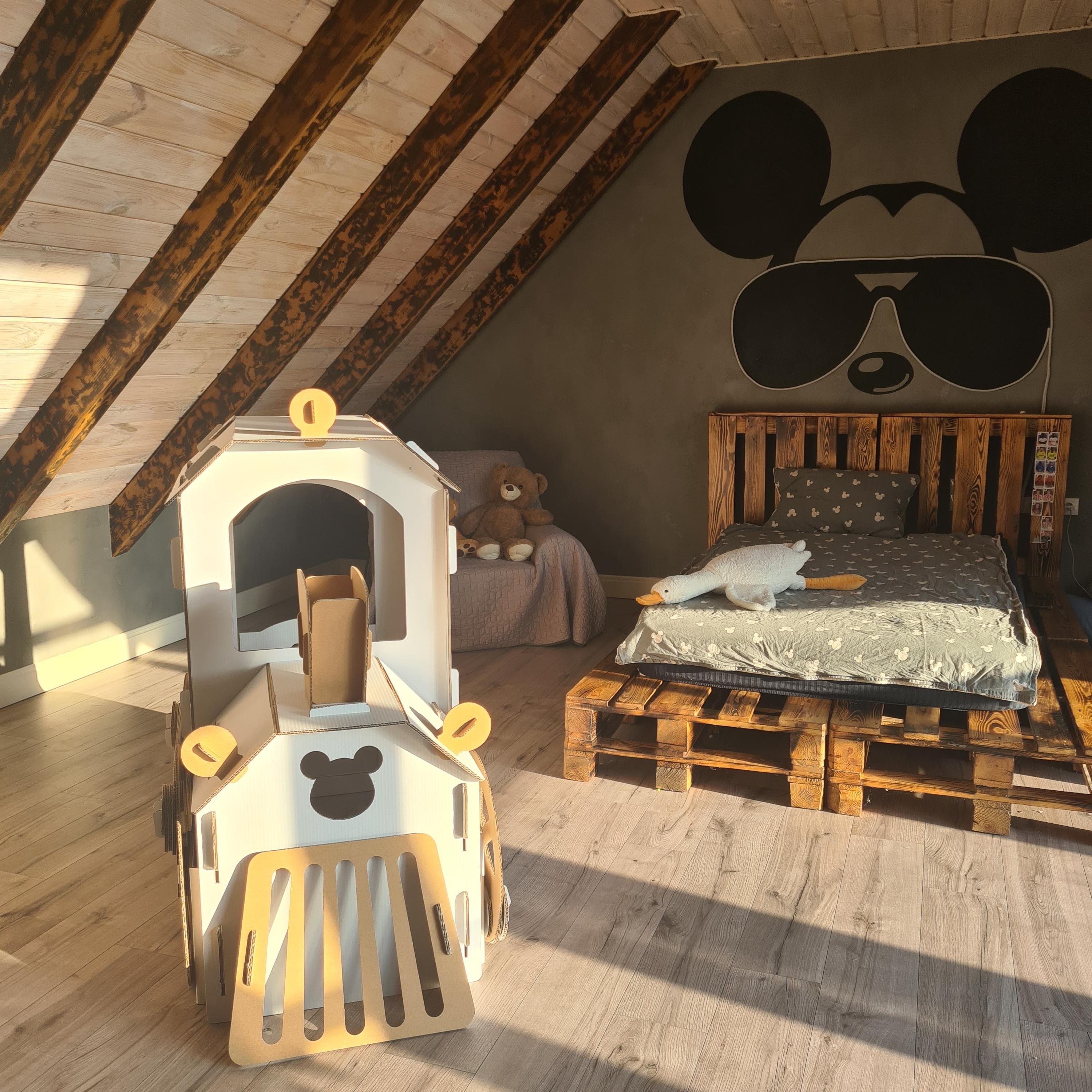 Life Size Cardboard House Large Cardboard House Diy Train Sturdy