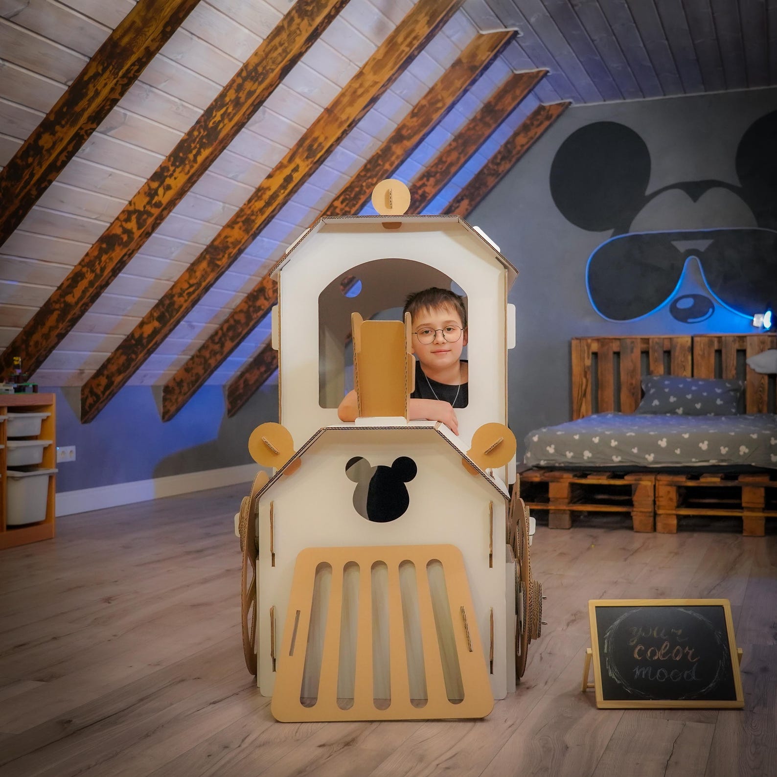 Life Size Cardboard House | Large Cardboard House | DIY Train | Sturdy ...