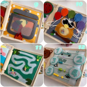 Custom Quiet Book for Toddlers, Interactive Sensory Felt Toy 1 to 5 ...