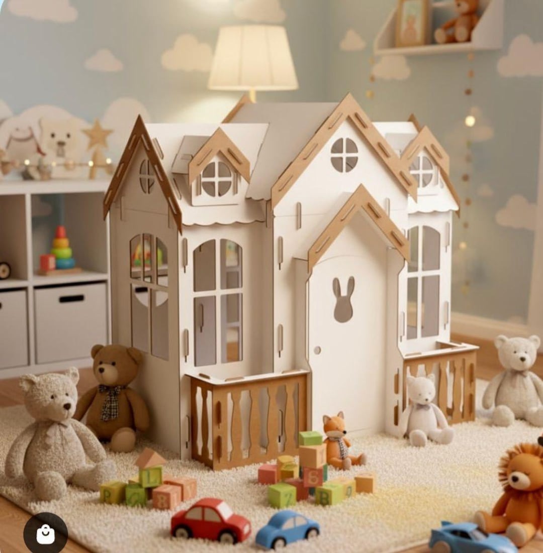 Life Size Cardboard House | Large Cardboard House | DIY Dollhouse ...