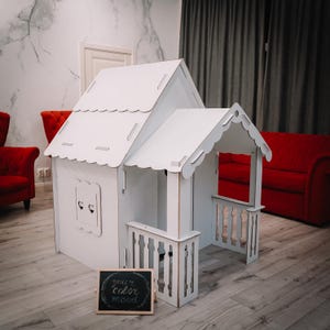 Life Size Cardboard House | Large Cardboard House | DIY Playhouse ...
