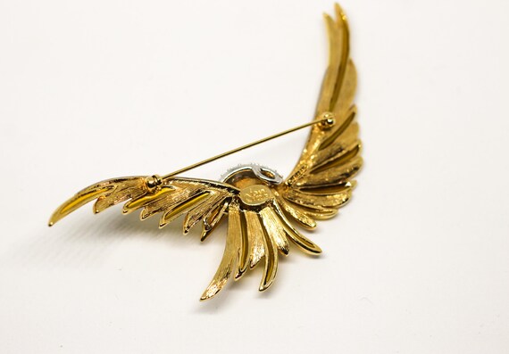 Rare JOAN RIVERS Signed 4" Hummingbird Bird Brooch Pi… - Gem