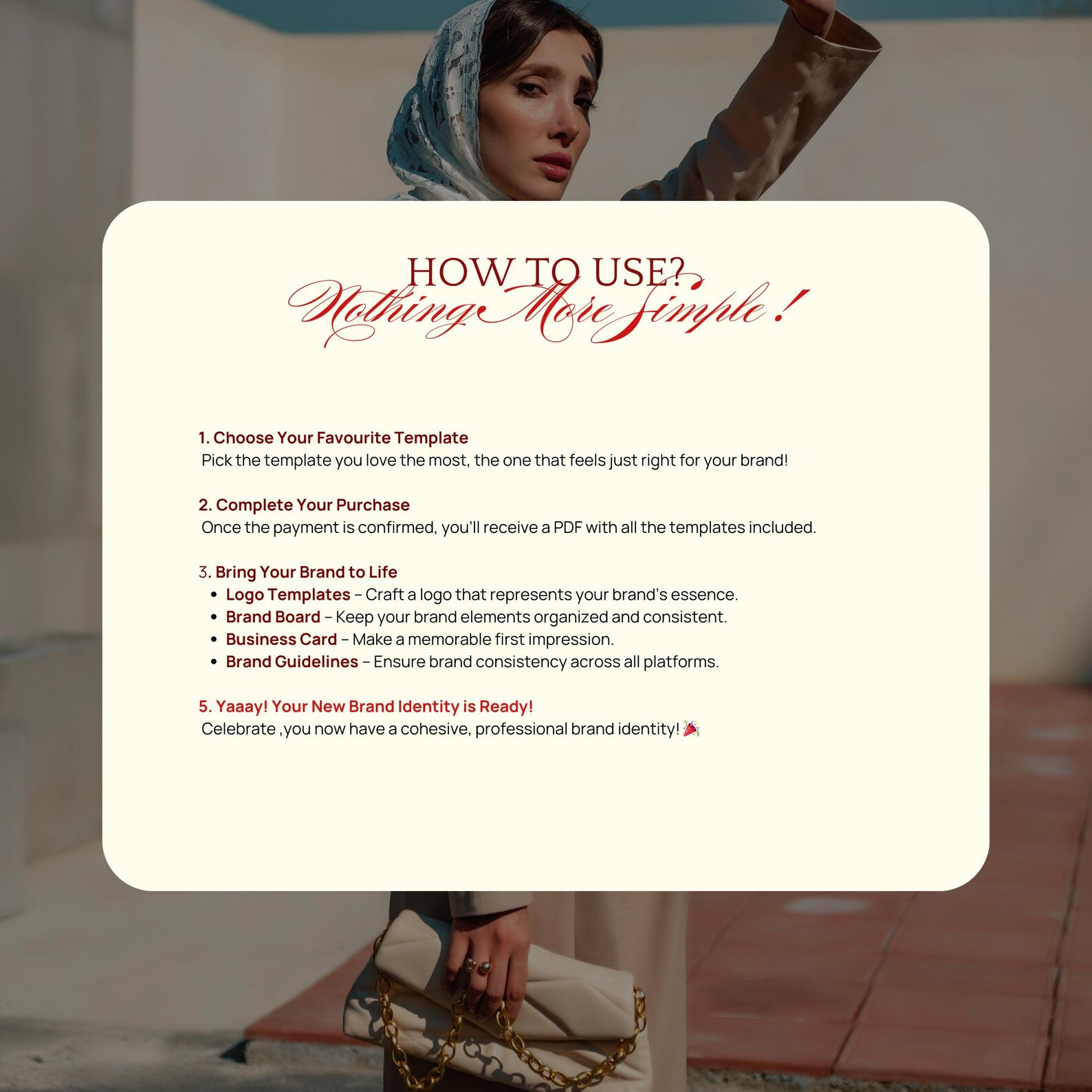 Visual Identity Template, Logo Template, DIY Brand Identity, DIY Logo ...