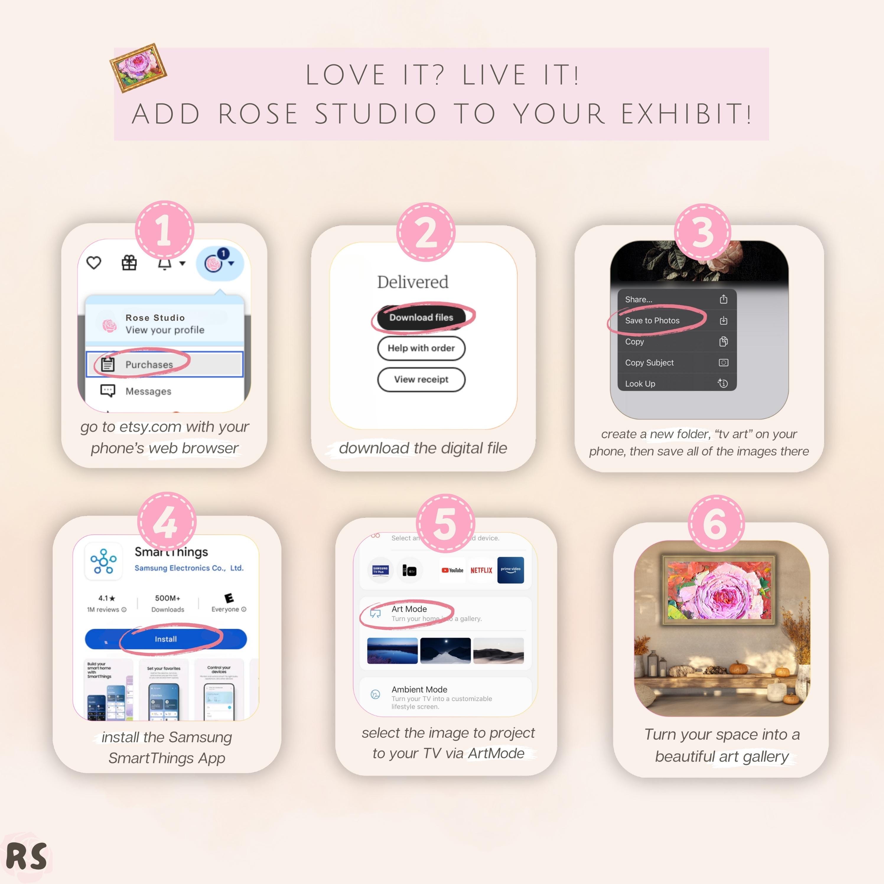 City of Snowlights | Christmas Tree Frame TV Art, Winter Vintage Oil ...