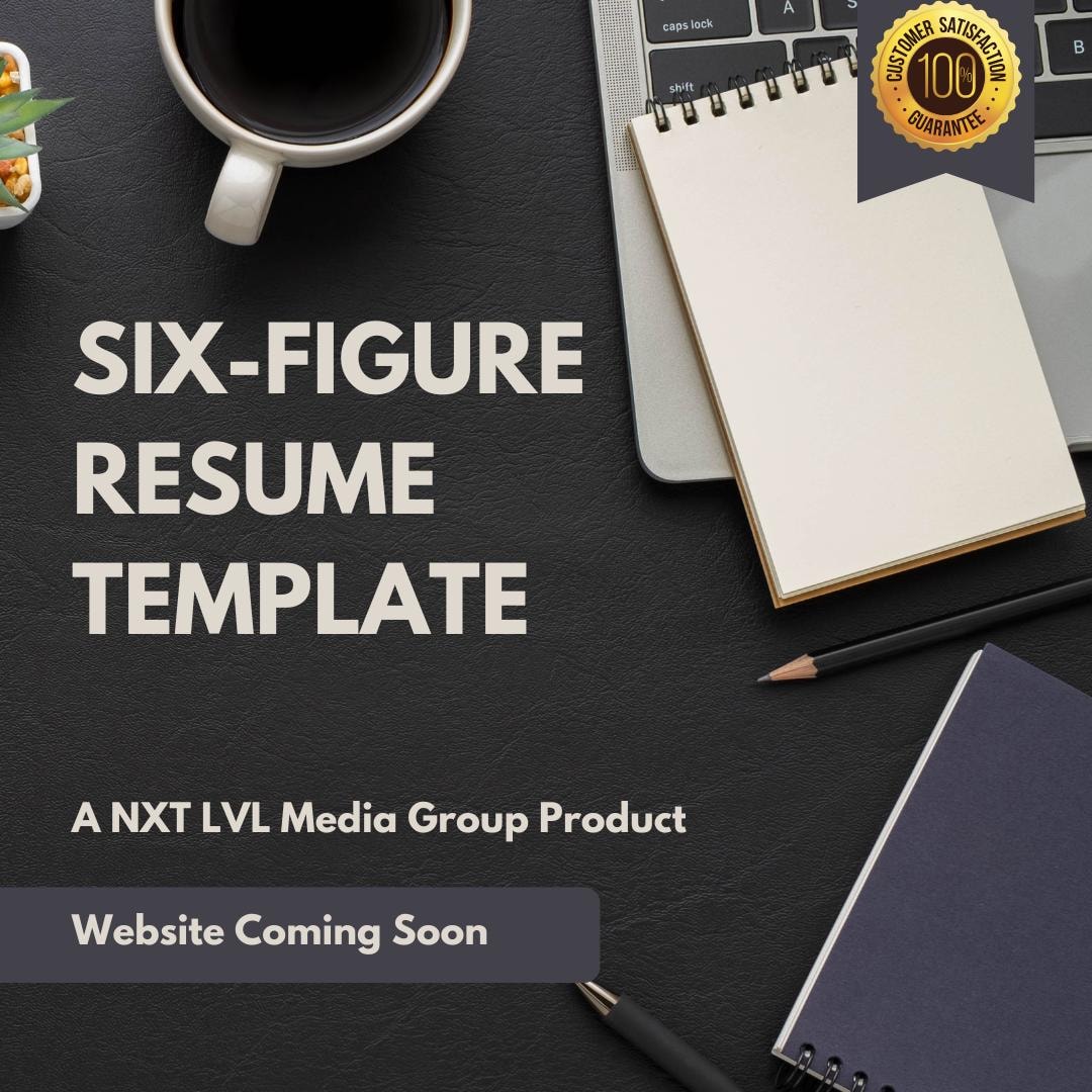 Six Figure Resume Template and Guide | Editable Resume | Instant ...