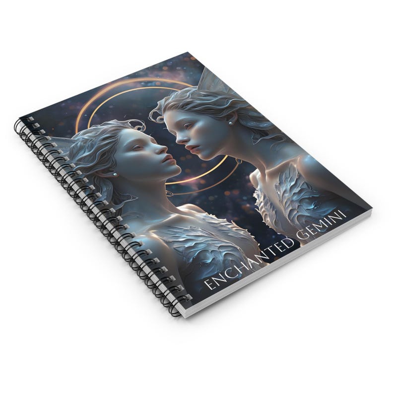 Enchanted Zodiac Spiral Notebook, Horoscope Inspired Journal, Celestial ...