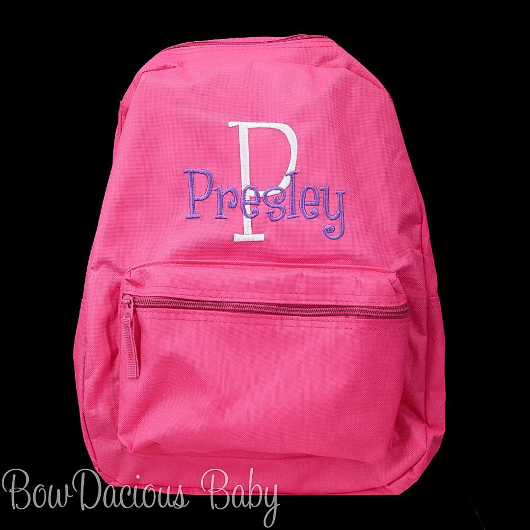 Girls Personalized Backpack, Girls Backpack, Monogrammed Backpack, Girl ...