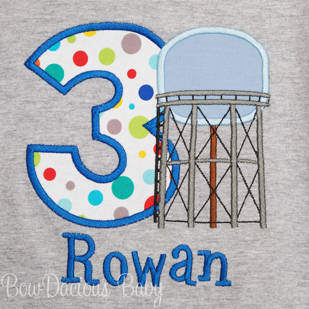 Water Tower Birthday Shirt, Water Tower Shirt, Custom, Any Age and ...