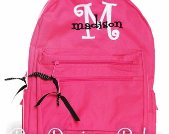 Monogrammed Bookbag - Etsy