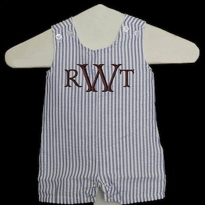 Monogram Shortall, Monogrammed Jon Jon, Boys Monogram Outfit ...