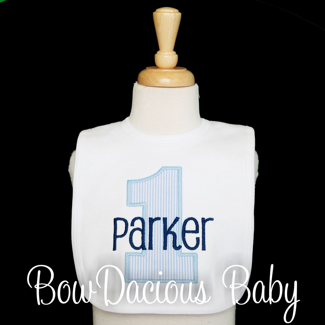 First Birthday Bib, Personalized First Birthday Bib, Cake Smash Bib ...