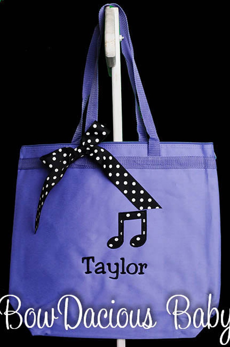 Music Bag, Music Tote Bag, Custom Bag, Personalized Bag, Birthday Gift ...
