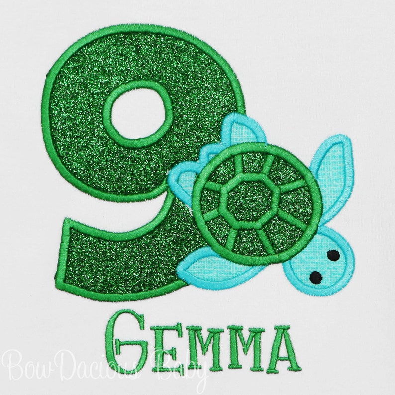 Sea Turtle Birthday Shirt: Personalized Ocean Party, First Birthday - Etsy