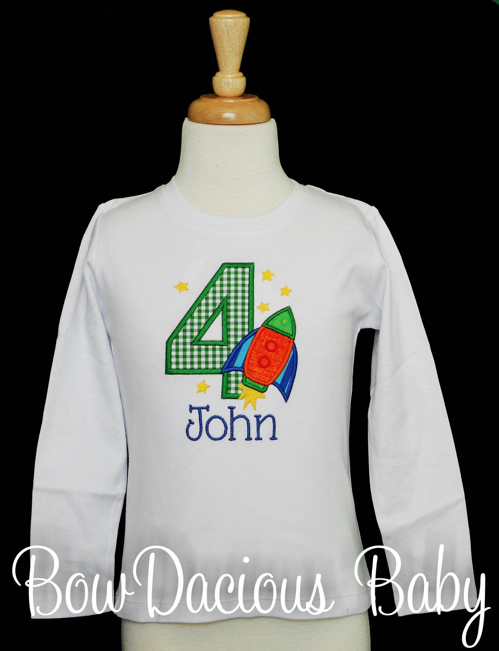 Personalized Rocket Birthday Shirt Rocketship Shirt Birthday | Etsy