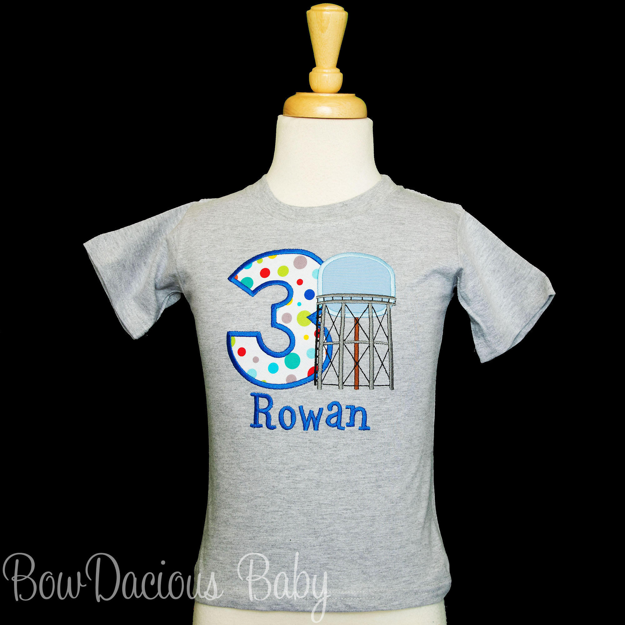 Water Tower Birthday Shirt Water Tower Shirt Custom Any Age - Etsy