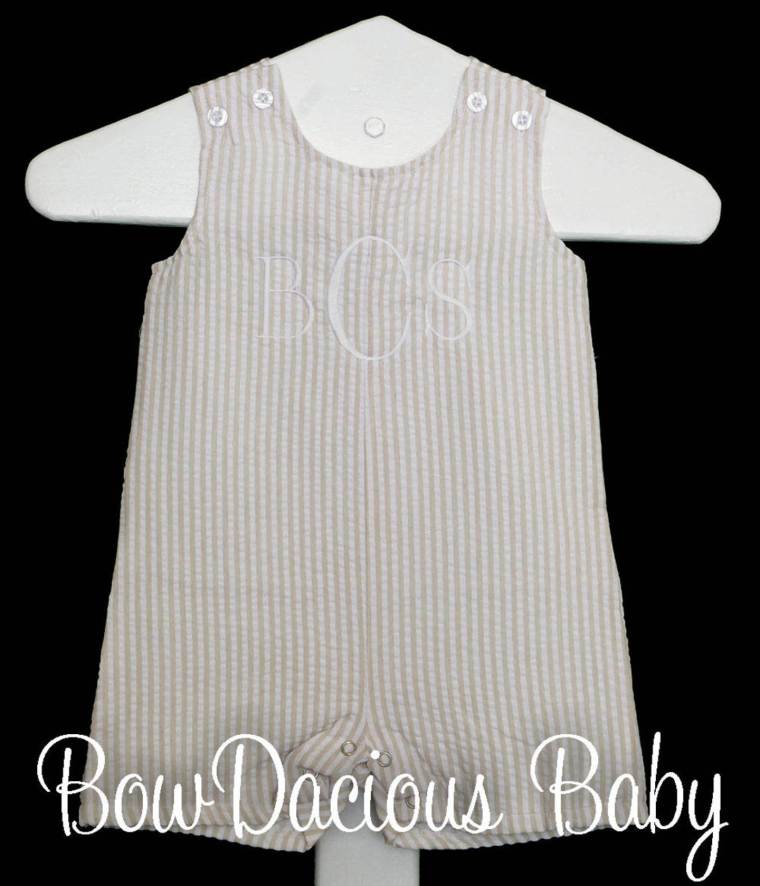 Boy's Monogrammed Shortall, Boys Monogram Outfit, Monogram Jon Jon ...