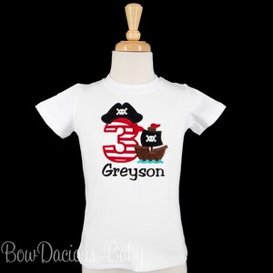 Pirate Birthday Shirt, Pirate Ship Birthday Shirt, Personalized Shirt ...