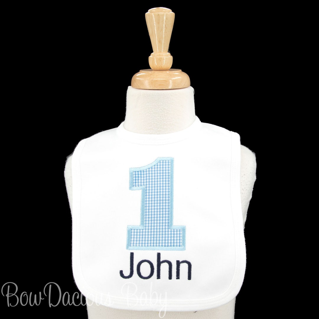 Baby Boy Birthday Bib, Boy Birthday Bib, Birthday Personalized Bib ...