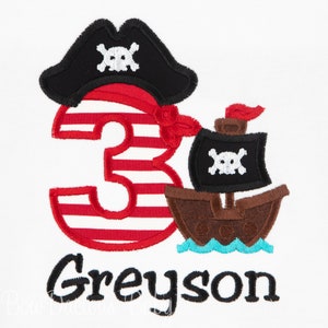 Pirate Birthday Shirt, Pirate Ship Birthday Shirt, Personalized Shirt ...