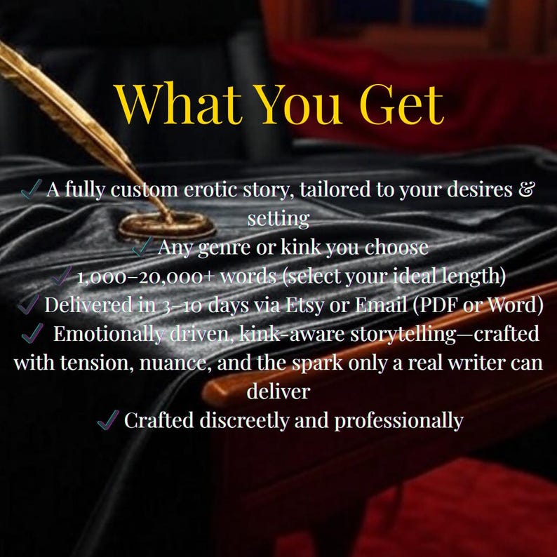 Custom Erotic Story – Your Fantasy, Written in Detail for You - Etsy