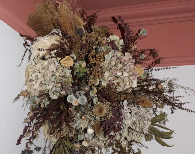 Dried Flower Bouquet for Boho Wedding Decor, Sustainable Decor ...