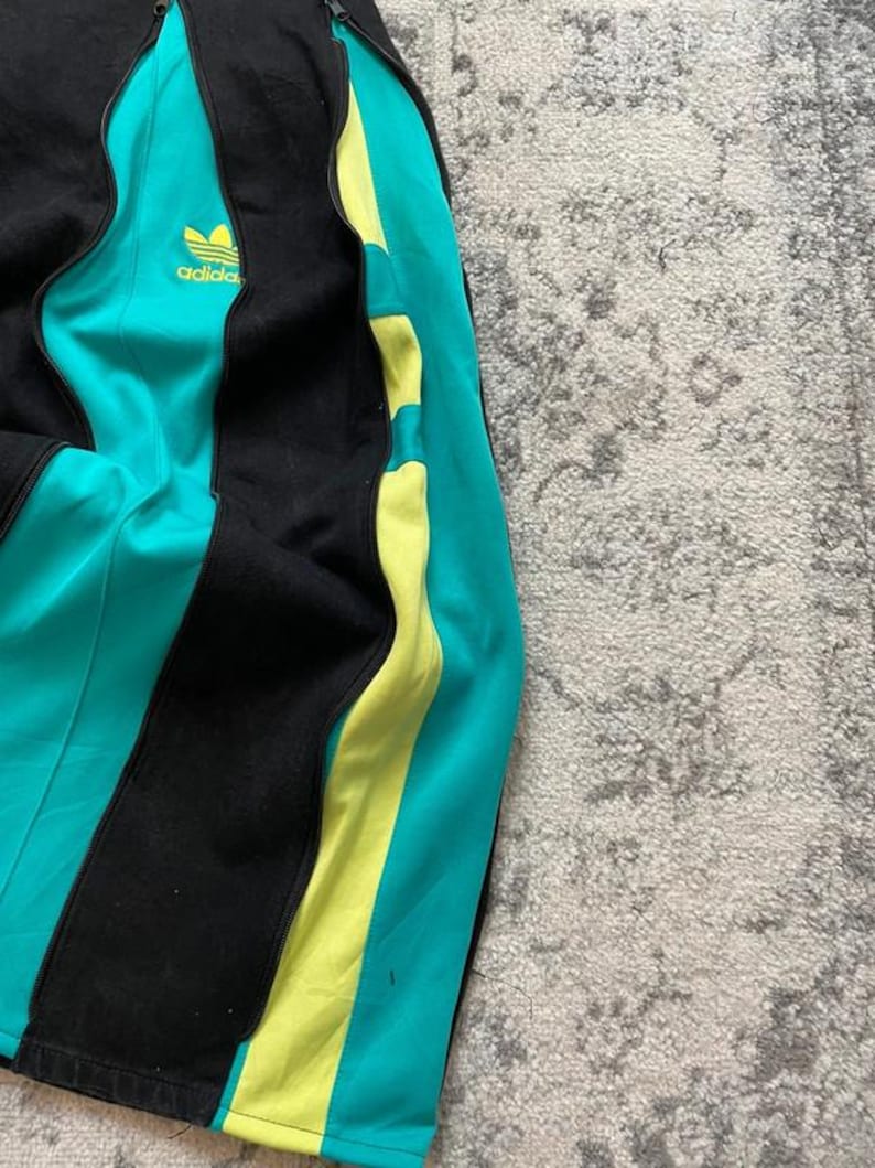 Pantalon Adidas Baggy Large Brasil Coupe Skater Zipé Flare Brodé ...