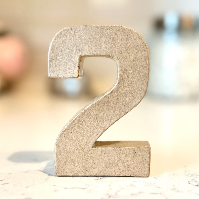 Paper Mache Number Template - Etsy