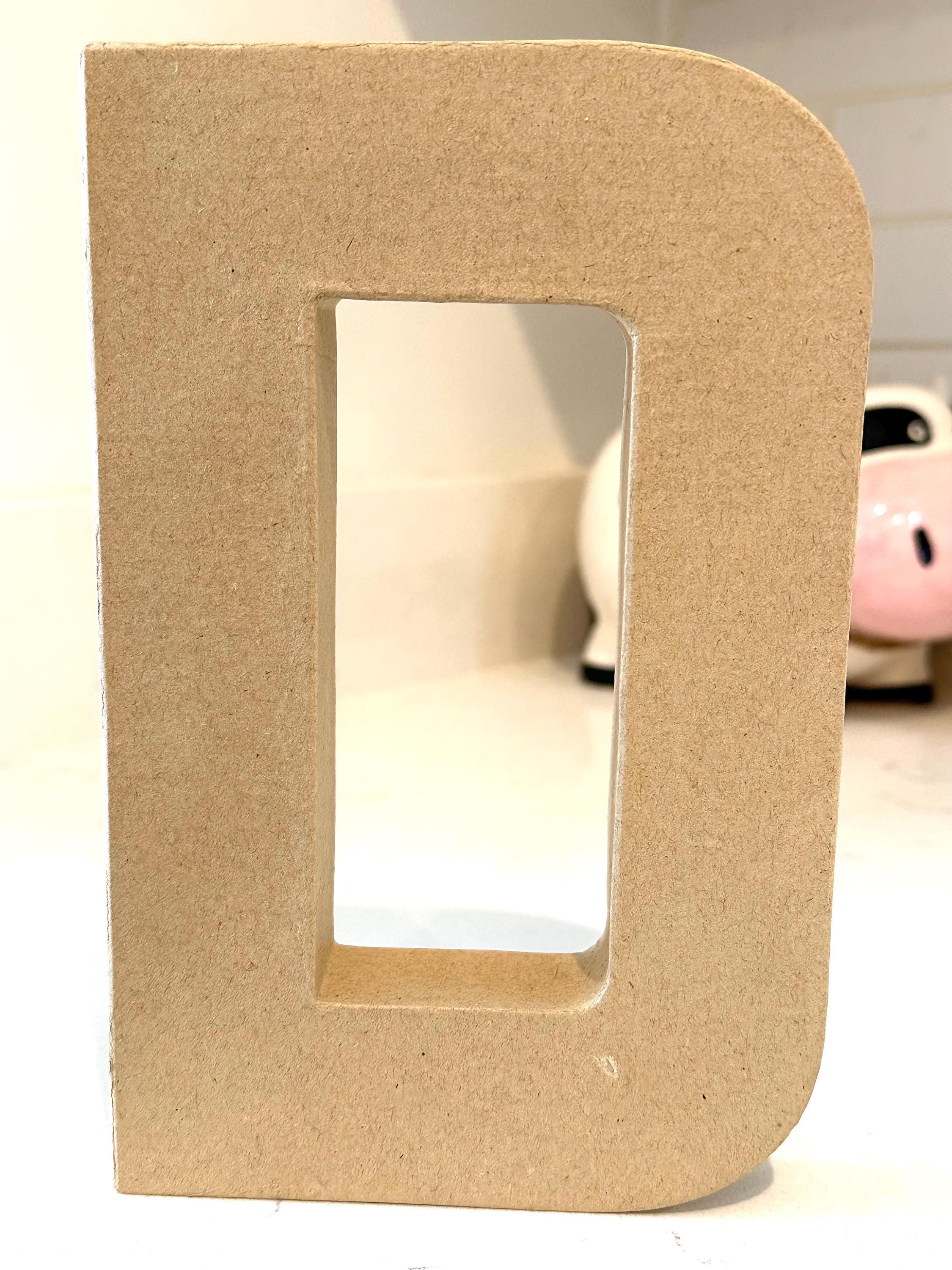 4 Inch Paper Mache Letters Numbers A to Z Paper Mache Numbers DIY ...