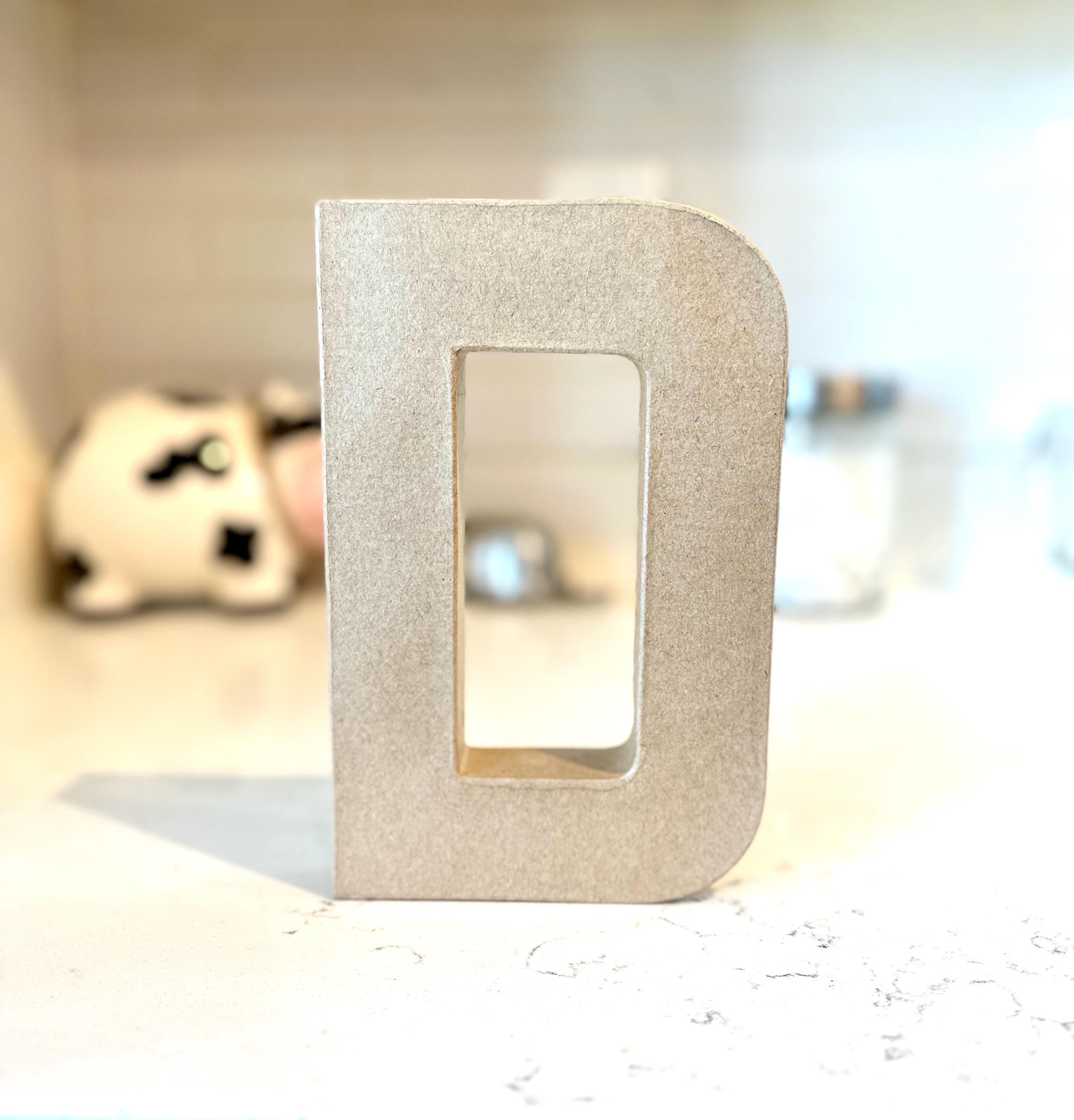 4 Inch Paper Mache Letters Numbers A to Z Paper Mache Numbers DIY ...