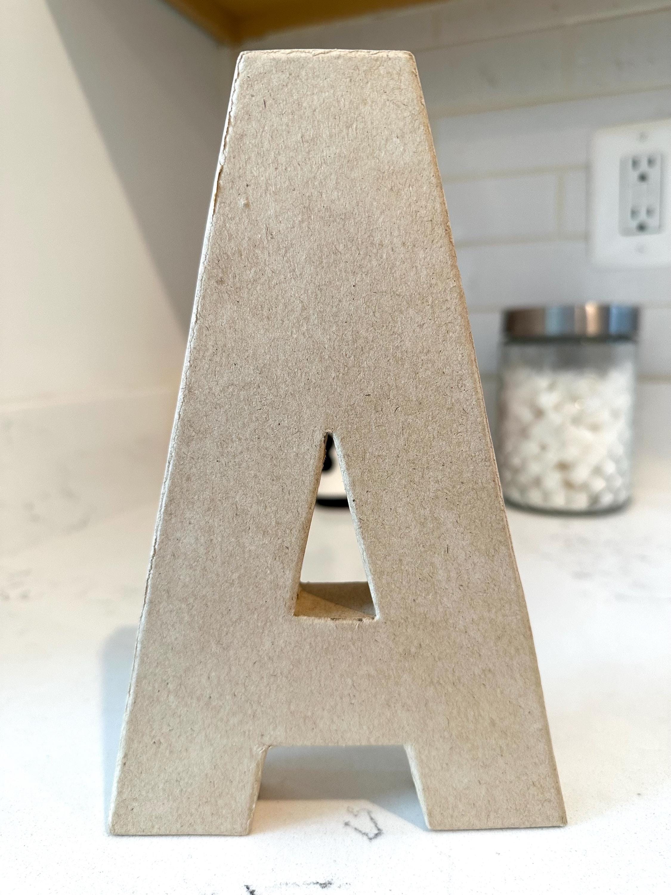 4 Inch Paper Mache Letters Numbers A to Z Paper Mache Numbers DIY ...