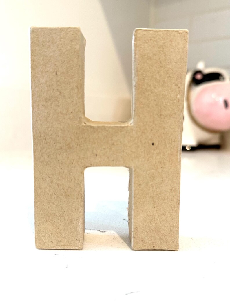 16 Inch Paper Mache Letters Numbers A to Z Paper Mache Numbers DIY ...