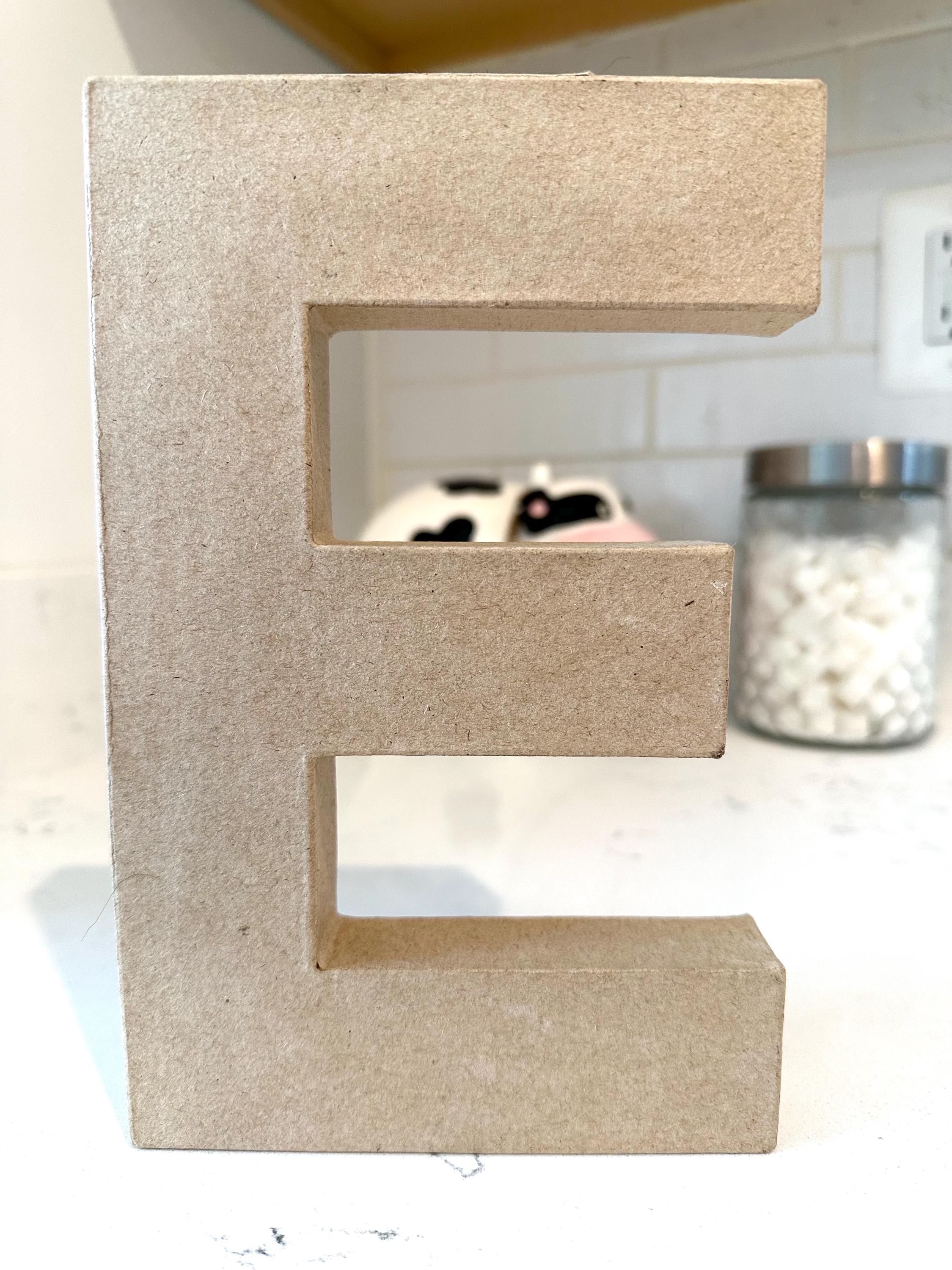 4 Inch Paper Mache Letters Numbers A to Z Paper Mache Numbers DIY ...