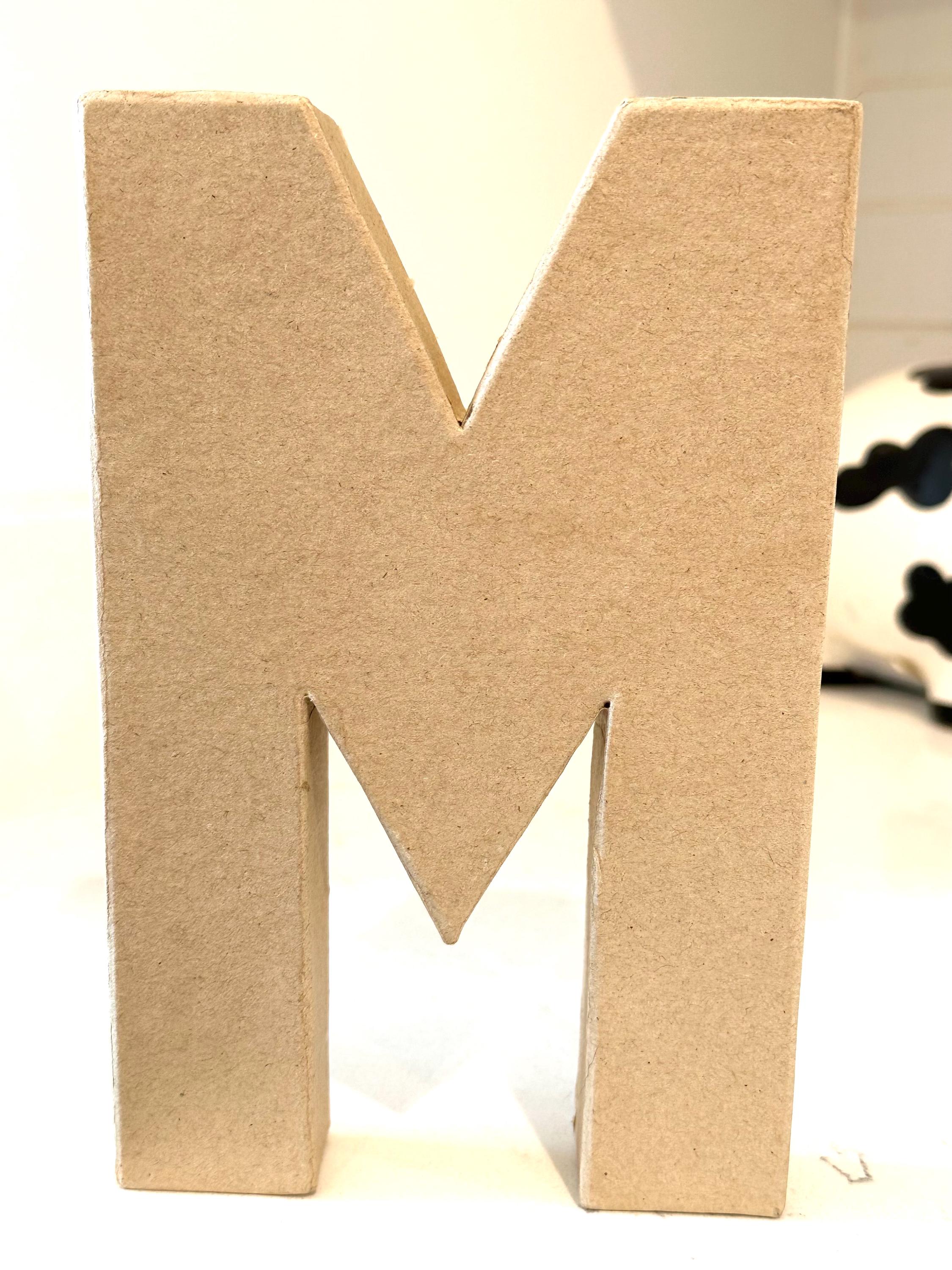 16 Inch Paper Mache Letters Numbers A to Z Paper Mache Numbers DIY ...