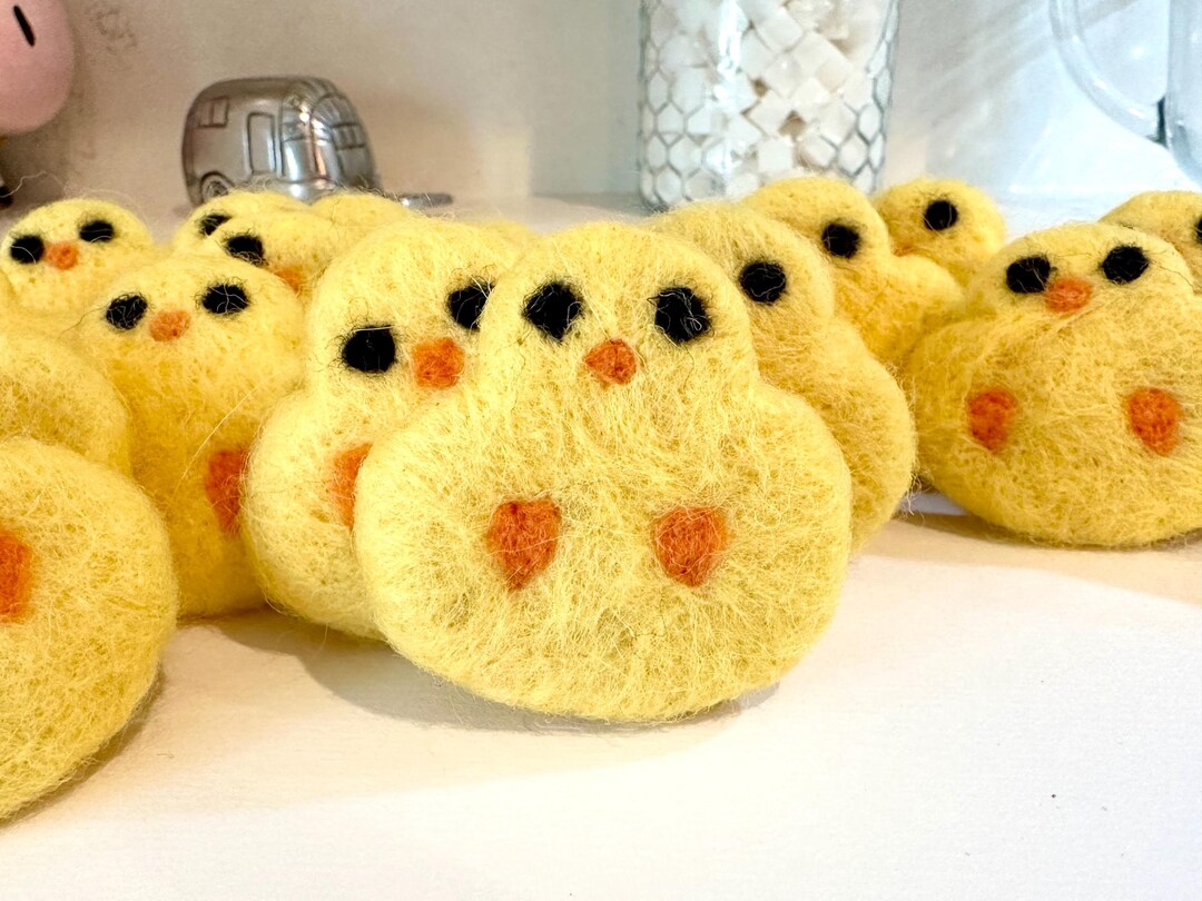Felt Animals Felt Chick Felt Shapes Felt Farm Animal Spring Chick Felt ...