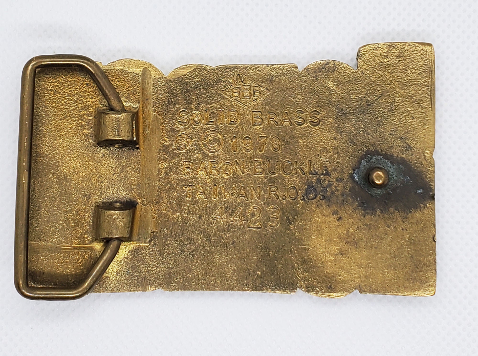 Herman Belt Buckle 70's Brass - Etsy