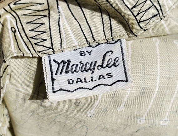 1950's VOLUP MCM Marcy Lee Fit and Flare Dress Shirtd… - Gem