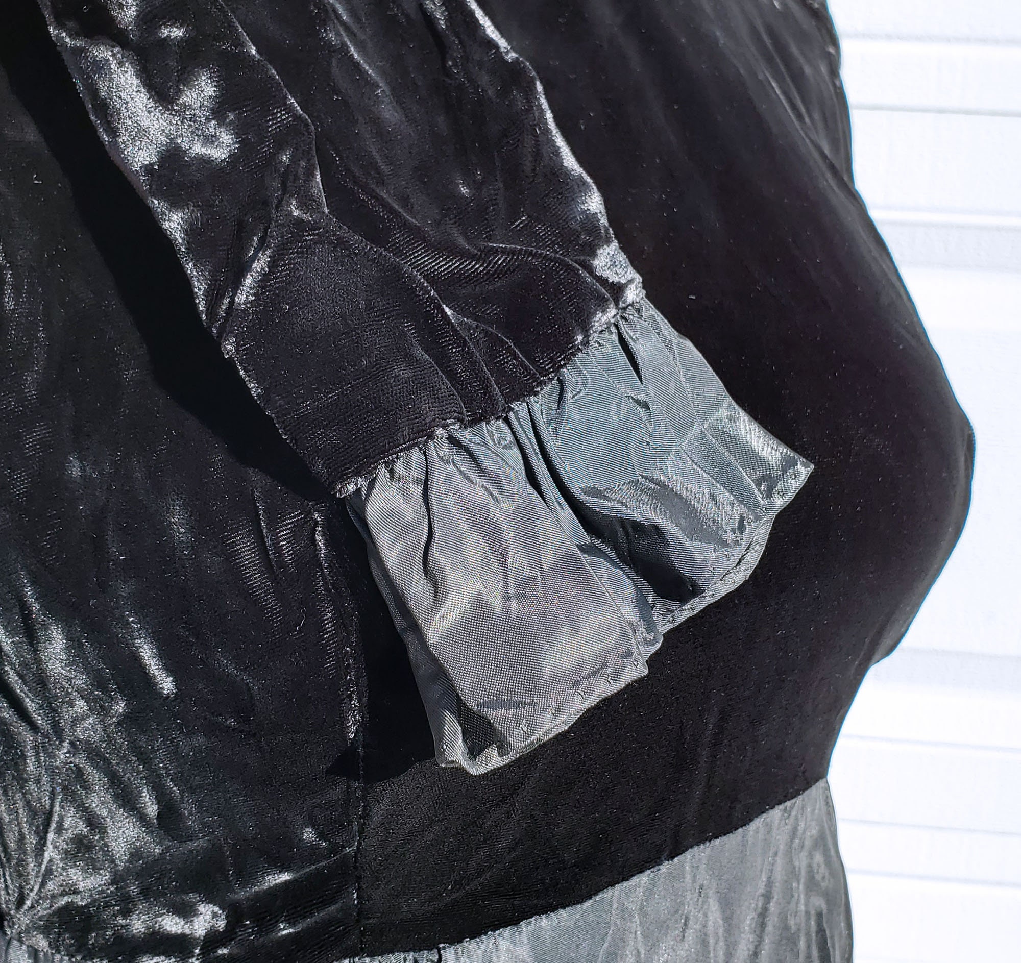 Black Velvet Goth Empire Waist Ruffle Gown Maxi Dress - Etsy