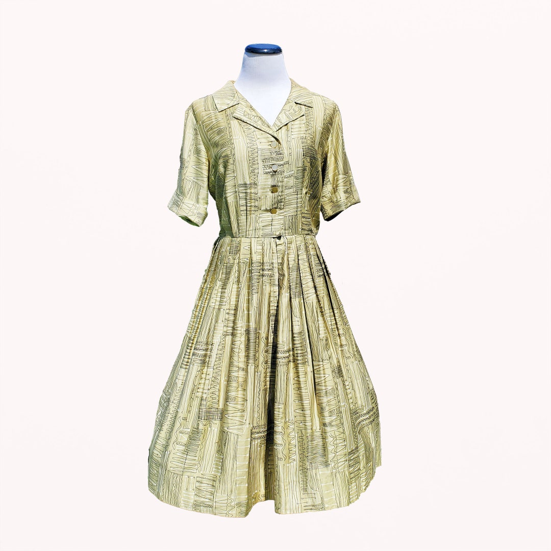 1950's VOLUP MCM Marcy Lee Fit and Flare Dress Shirtdress RARE! - Etsy