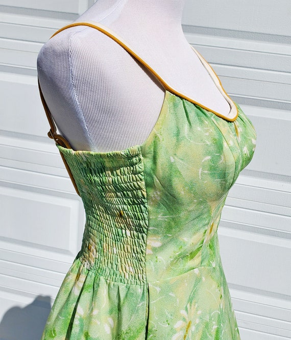 60's DeWeese Design Floral Hawaiian Sun Dress - Gem